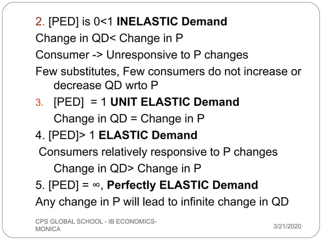 Elasticities - IB Economics | PPTX