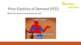 Elasticities Notes - A-level & IB Economics | PDF