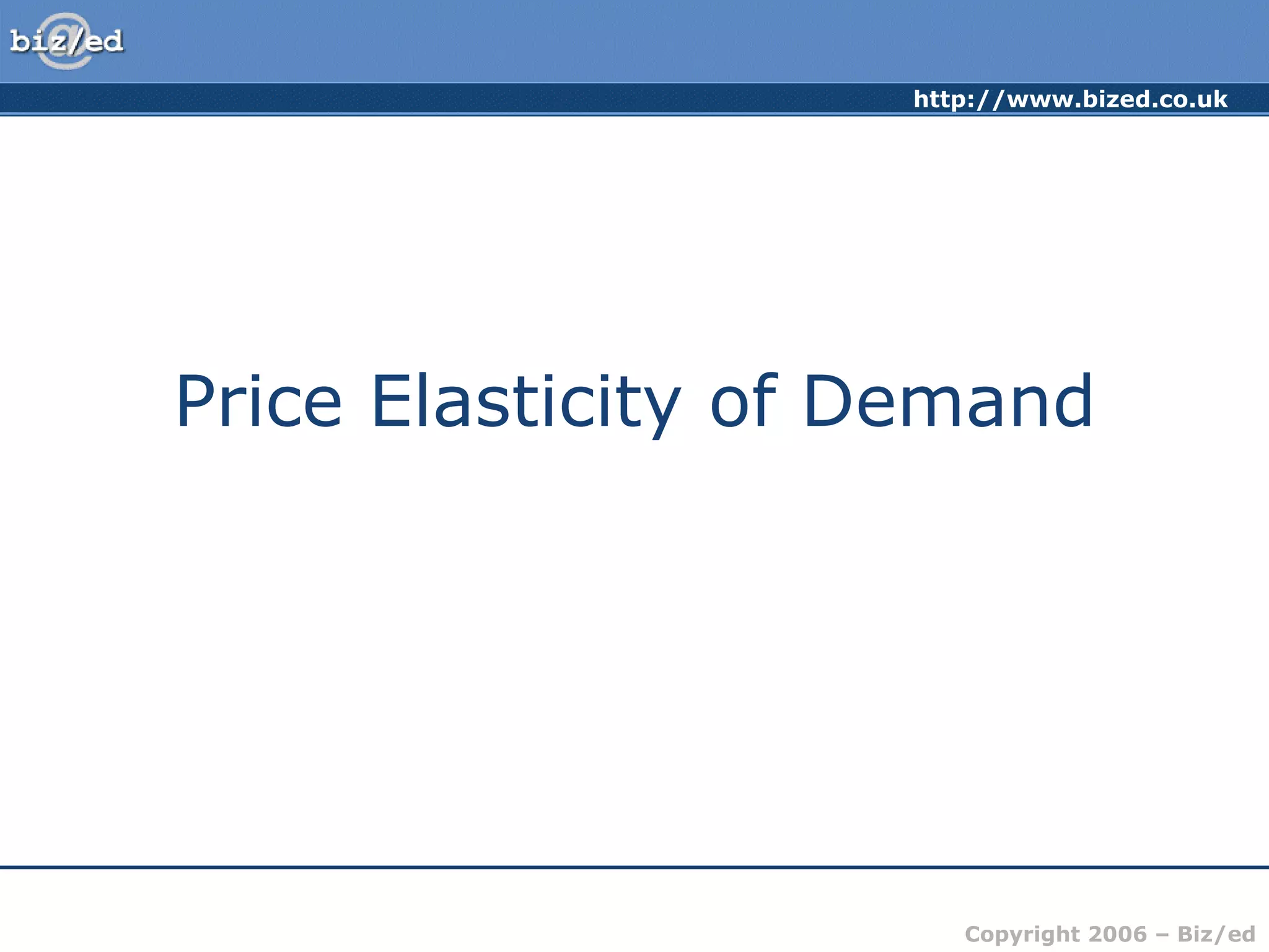 Elasticity 1 | PPT