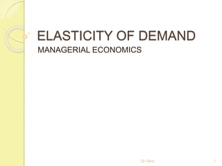Elasticity in micro economics-types-importance | PPTX