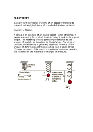 Elasticity | PDF