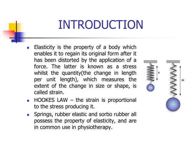 Elasticity | PPT | Physics | Science