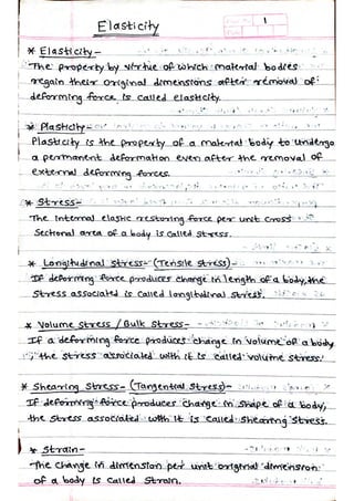 Elasticity | PDF