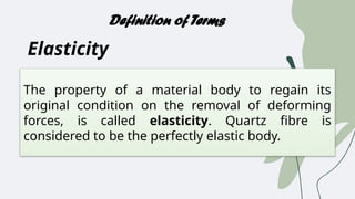 elasticity powerpoint presentation report | PPTX