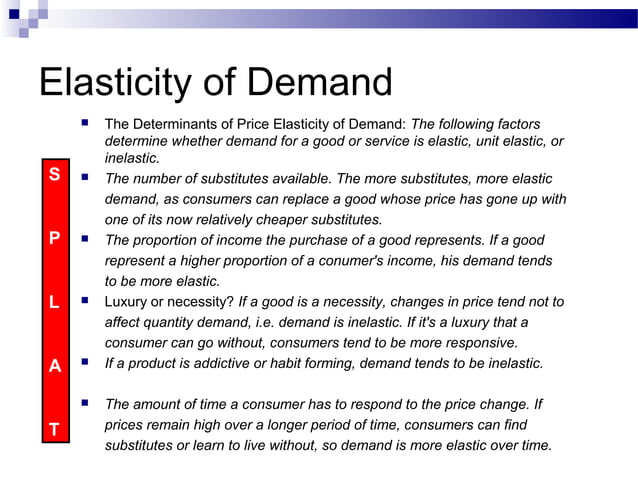 Elasticity of Demand and Supply (longer edition) | PPT