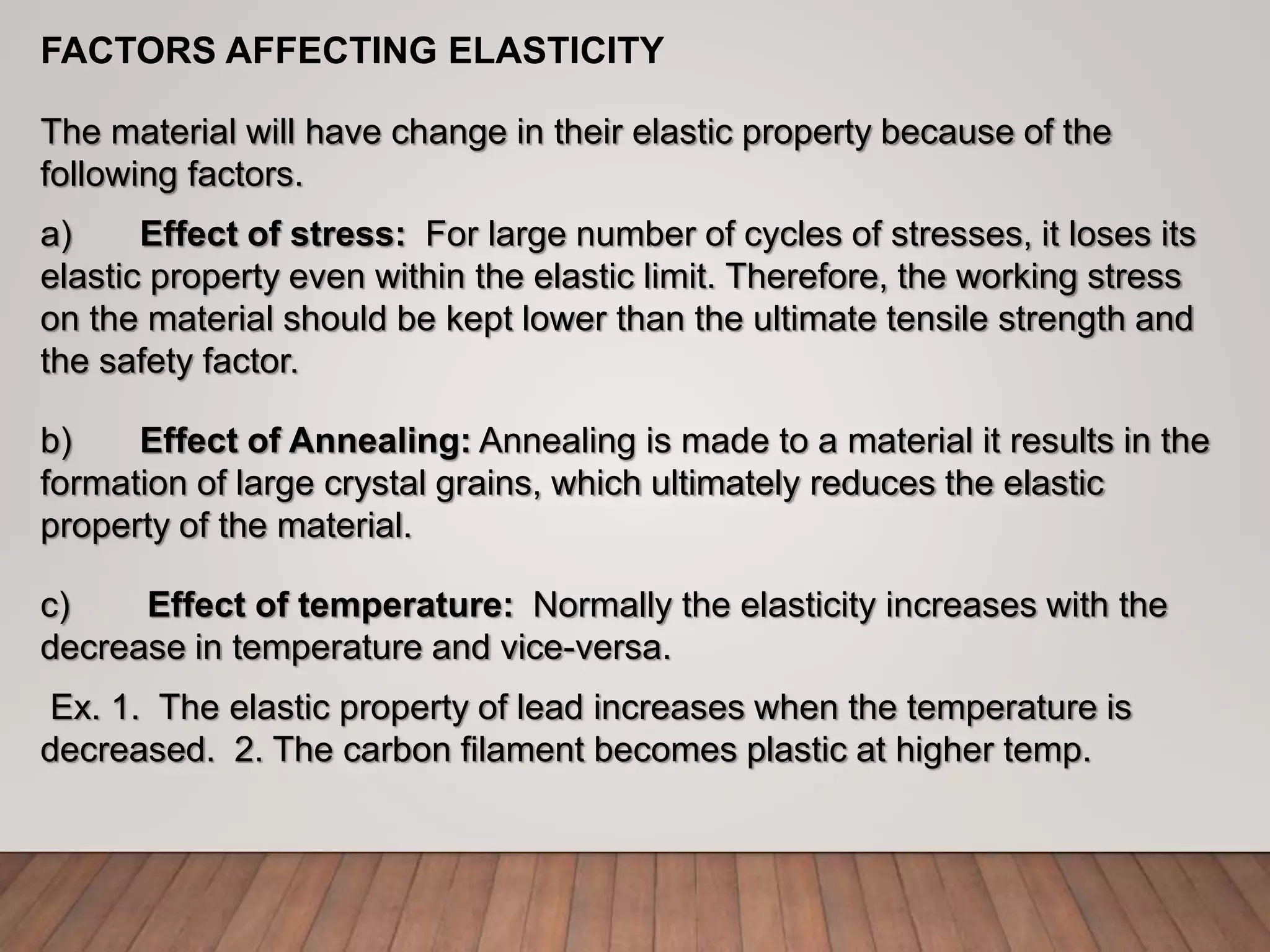 Introduction to Elasticity of materials | PPTX