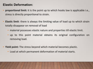 Introduction to Elasticity of materials | PPTX
