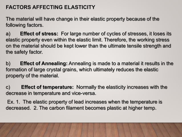 Introduction to Elasticity of materials | PPTX | Geology | Science