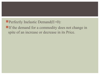 Elasticity of demand | PPT