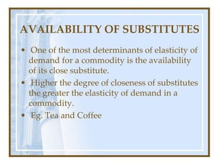 Elasticity of demand | PPTX