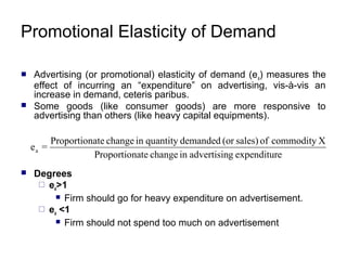 Elasticity of demand | PPT