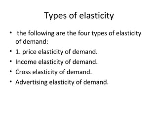 Elasticity of demand | PPT