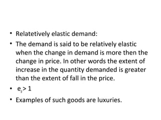 Elasticity of demand | PPT
