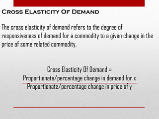 Elasticity of demand | PPTX