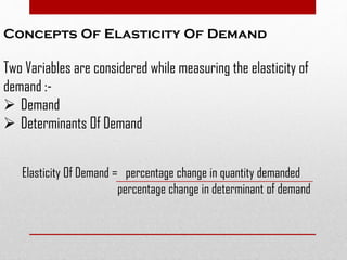 Elasticity of demand | PPTX
