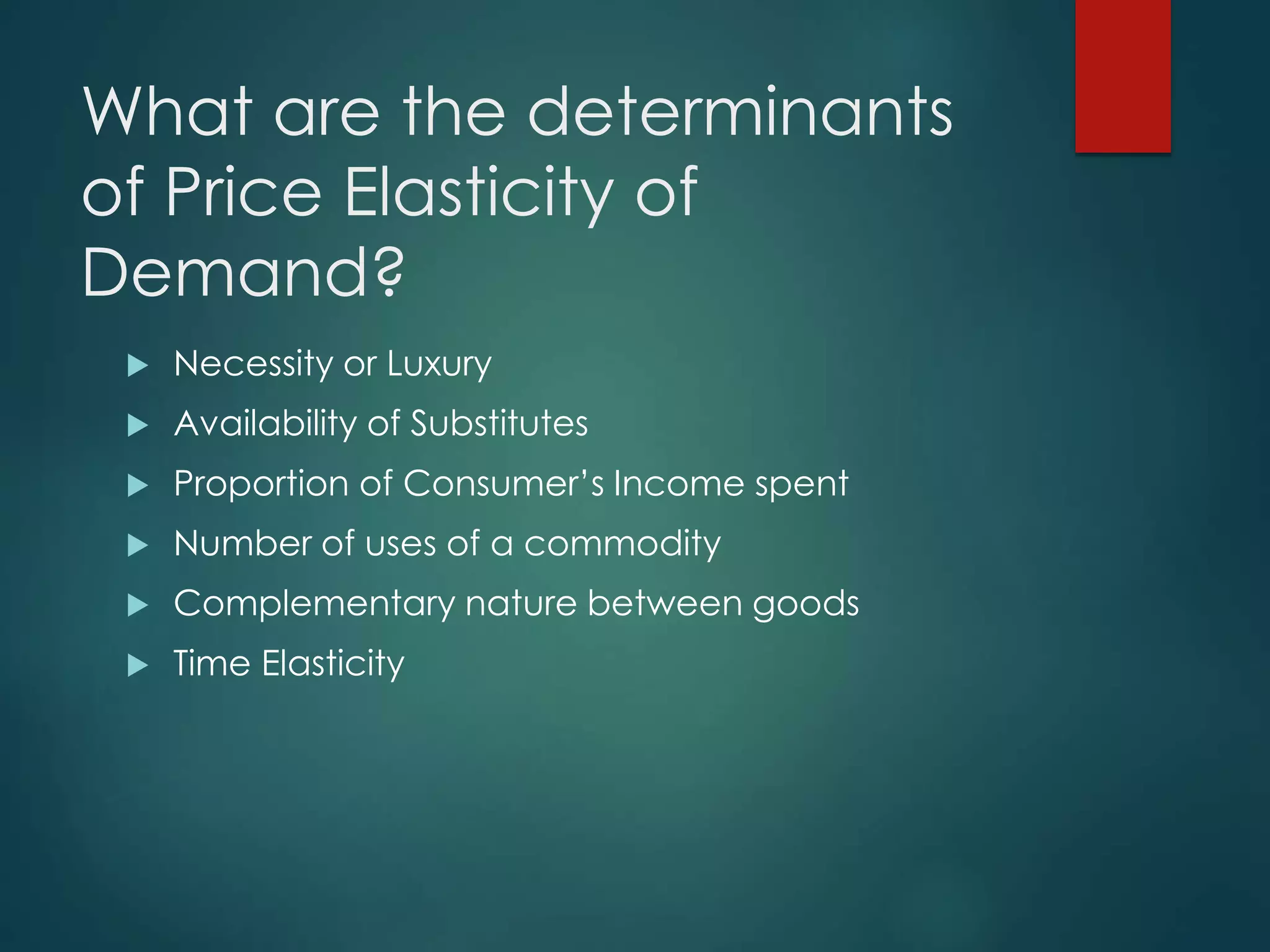 Elasticity of Demand | PPTX