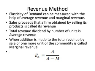 Elasticity of demand | PPT