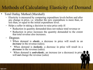 Elasticity of demand | PPT