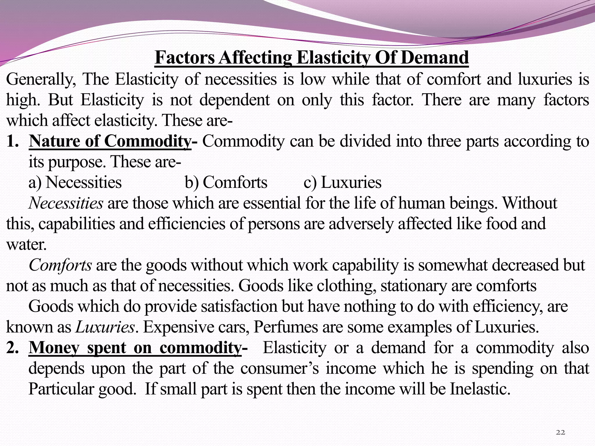 Elasticity of demand | PPTX