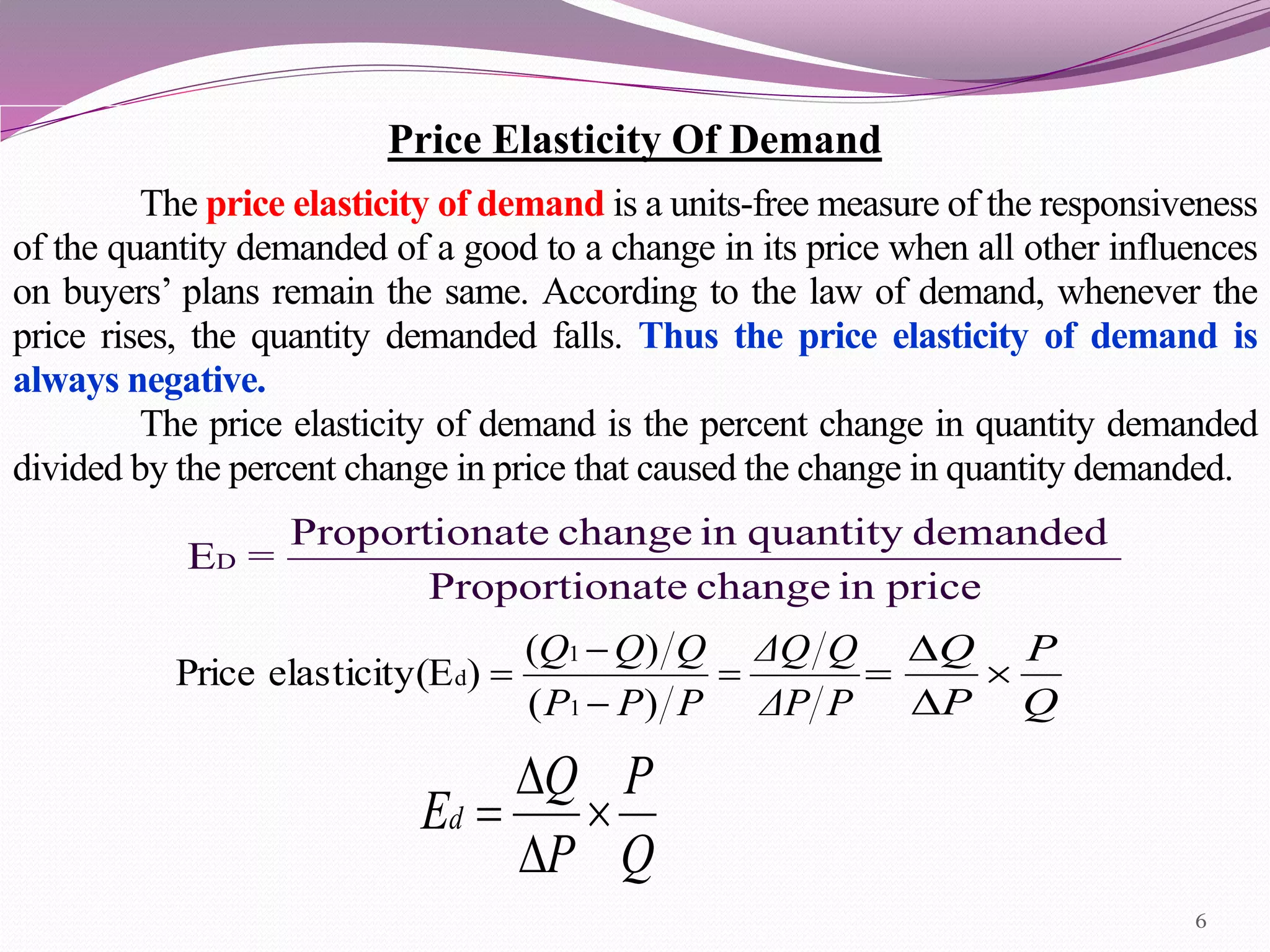Elasticity of demand | PPTX