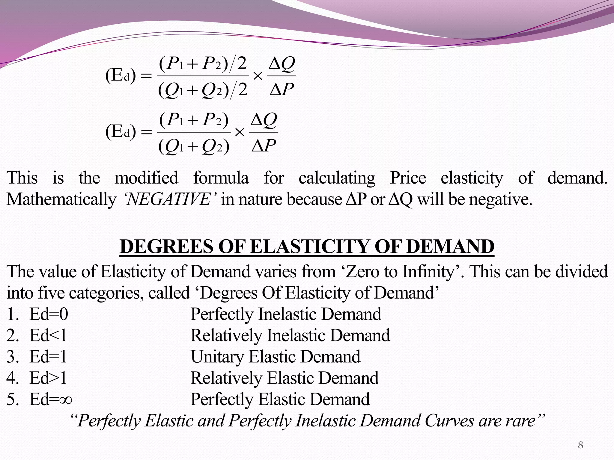 Elasticity of demand | PPTX