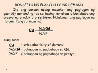 Elasticity of demand | PPTX