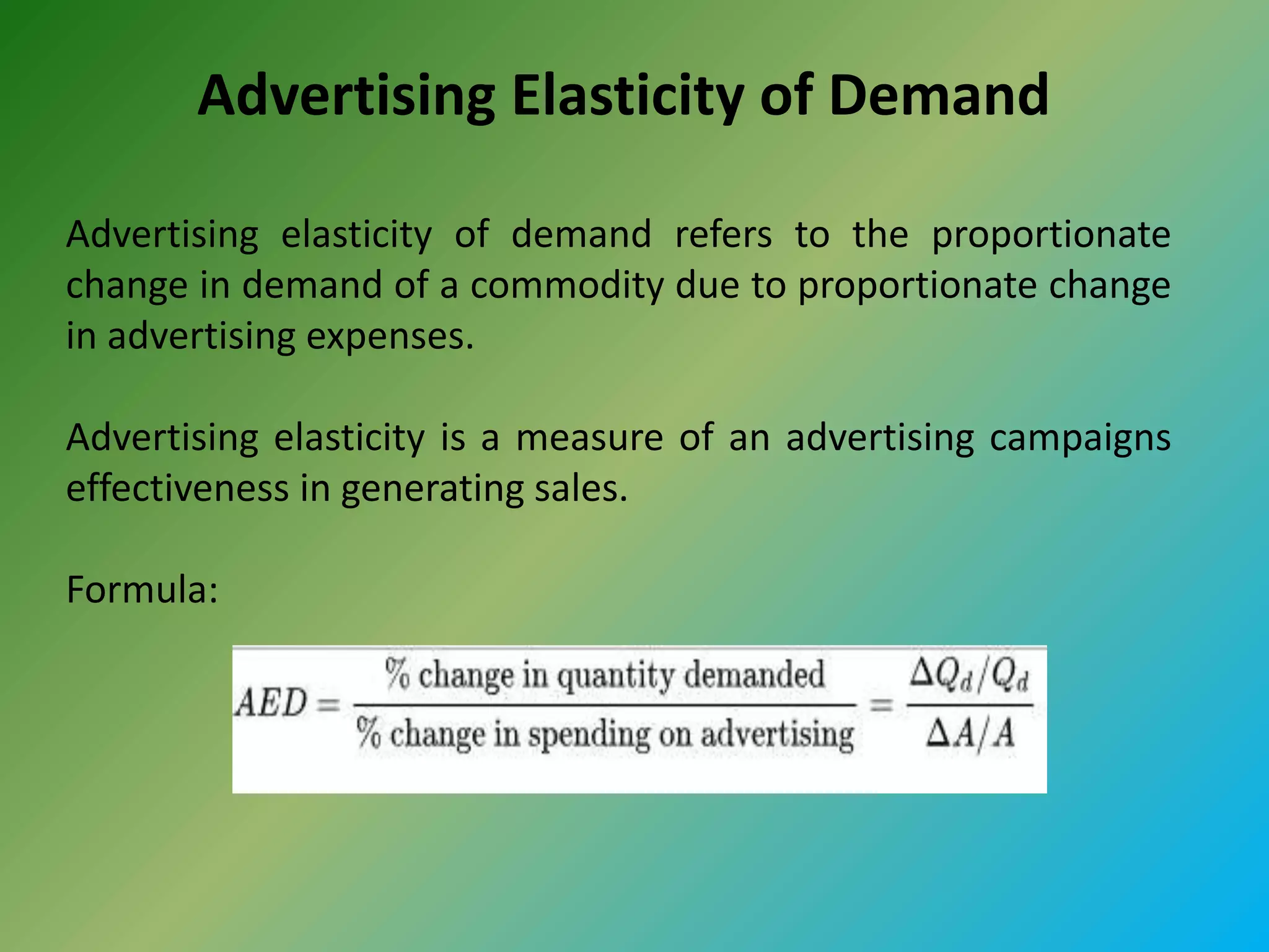 Elasticity of demand | PPTX
