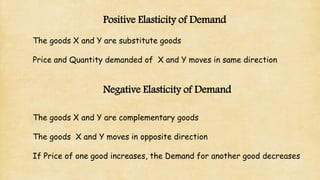 Elasticity of demand | PPTX