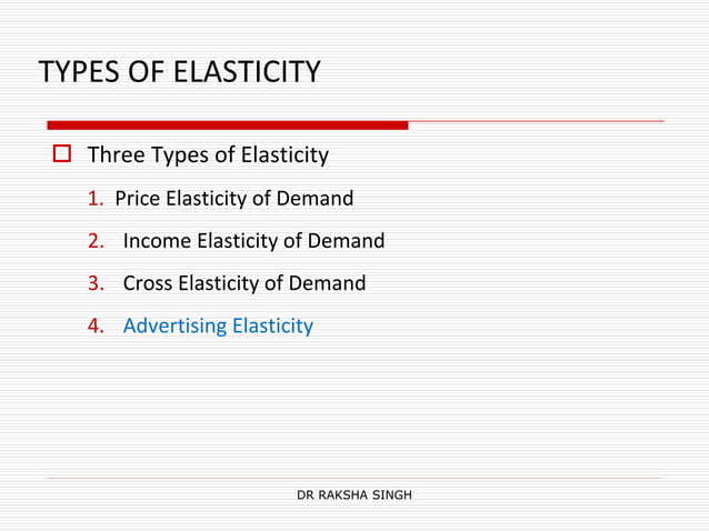 Elasticity of demand | PPT
