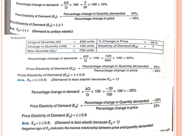 Elasticity of demand | PPT
