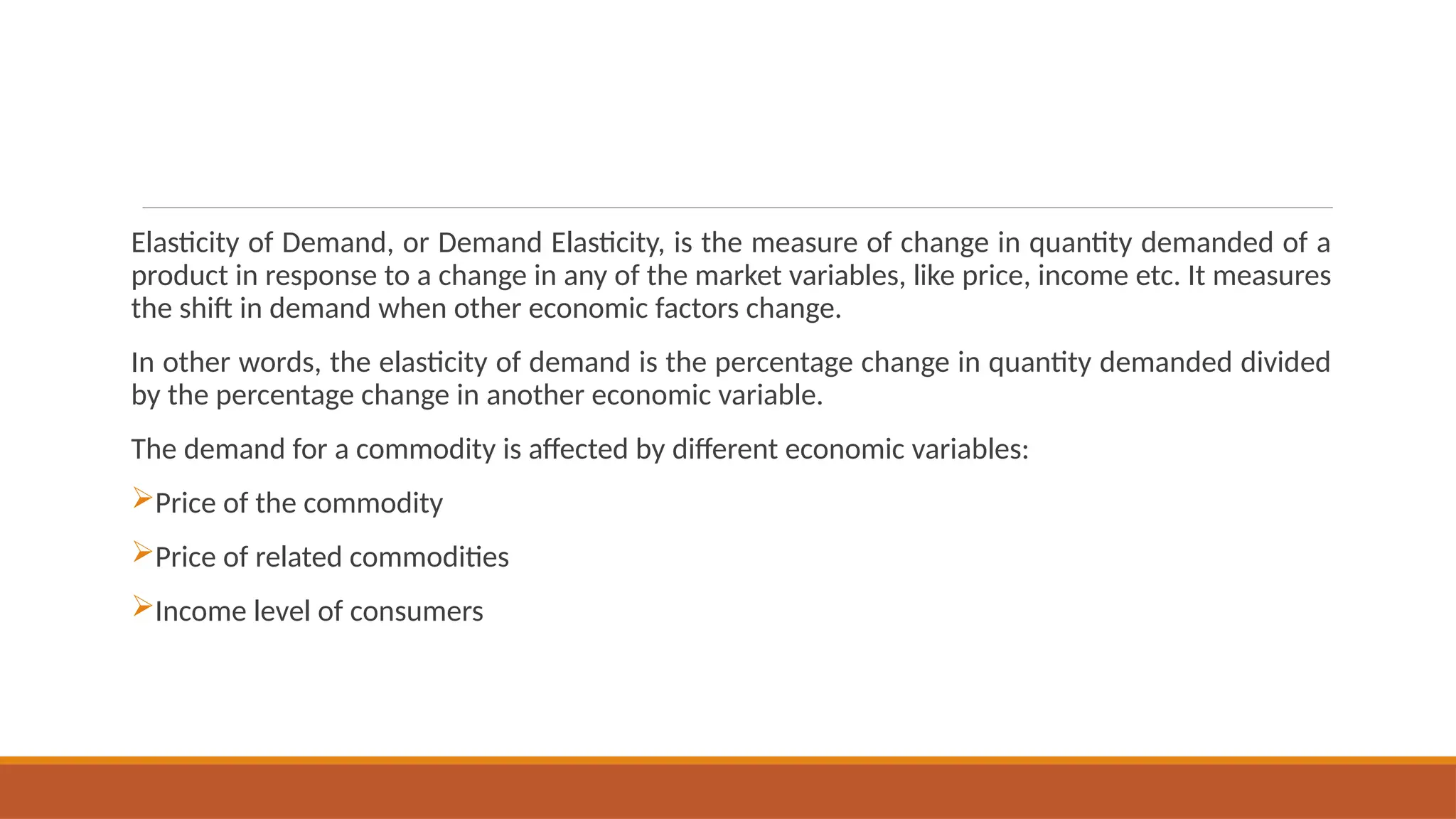 Elasticity of Demand and its Types Economics | PPT