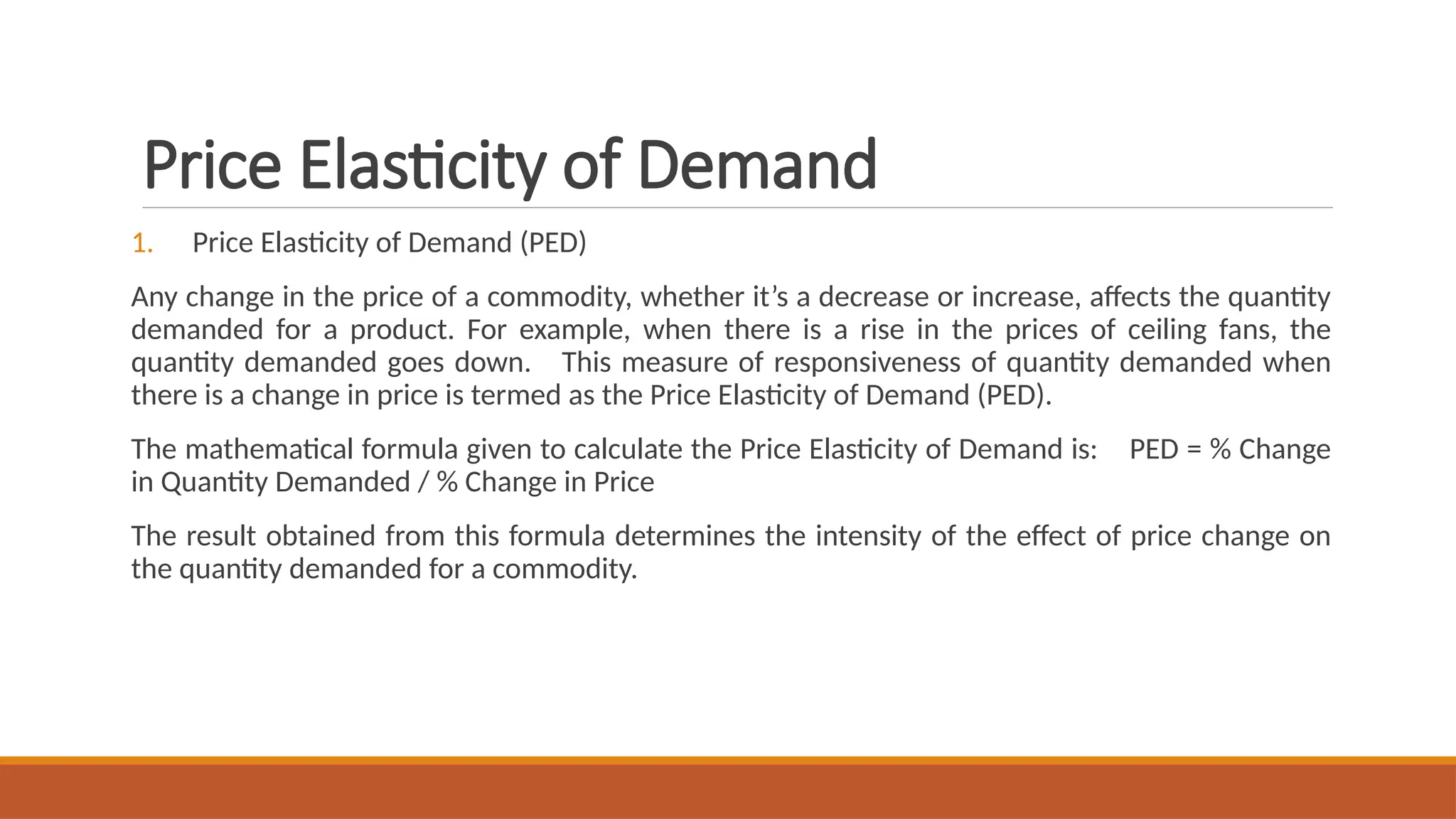 Elasticity of Demand and its Types Economics | PPTX
