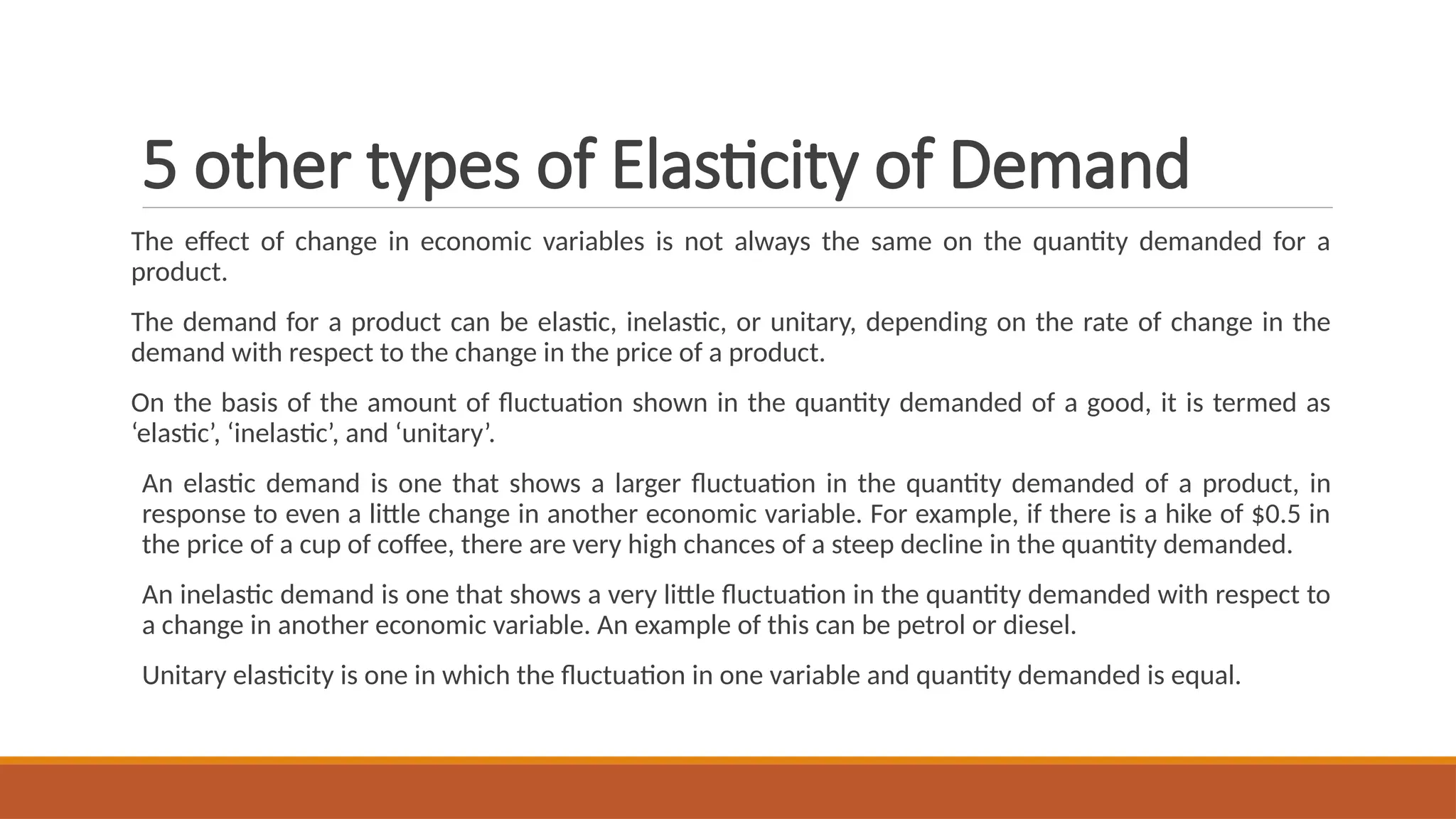 Elasticity of Demand and its Types Economics | PPT