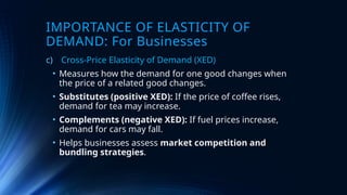 Importance of concept of Elasticity Of Demand.pptx