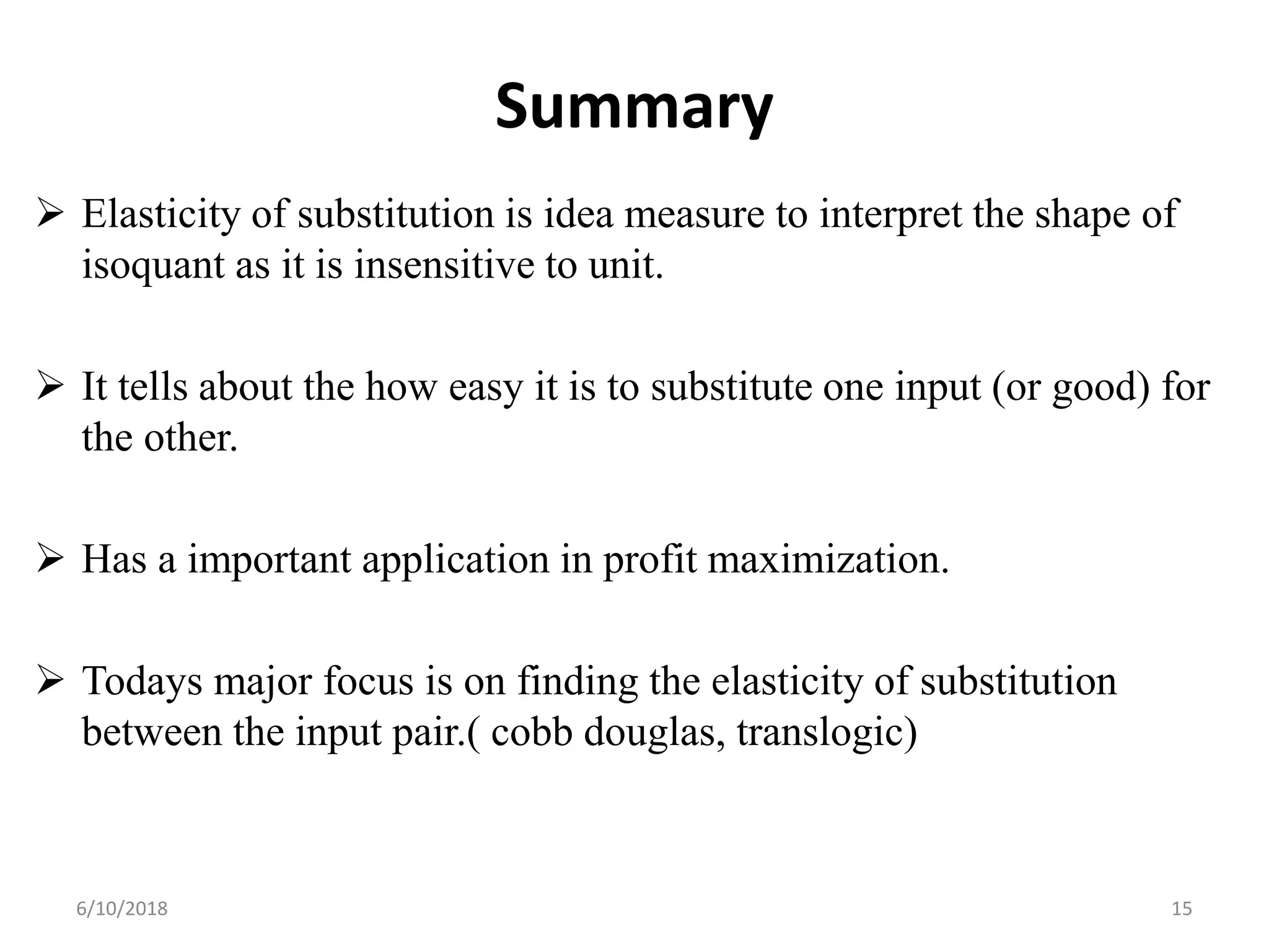 Elasticity of substitution | PPTX