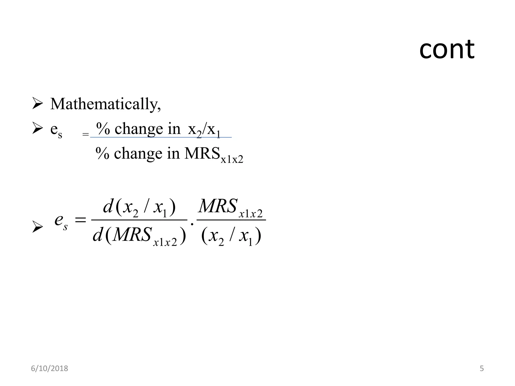 Elasticity of substitution | PPTX