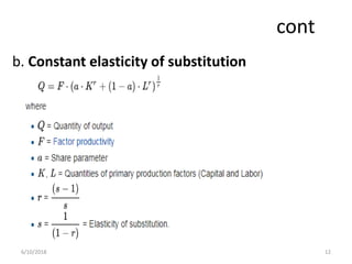 Elasticity of substitution | PPTX | Business and Finance