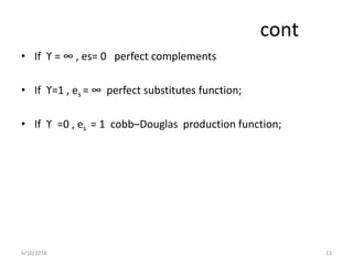 Elasticity of substitution | PPTX