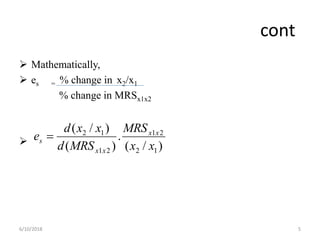 Elasticity of substitution | PPTX | Business and Finance