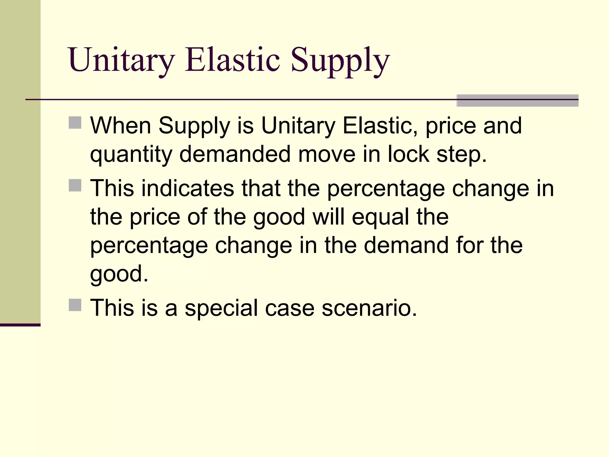 Elasticity of supply | PPT