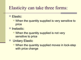 Elasticity of supply | PPT