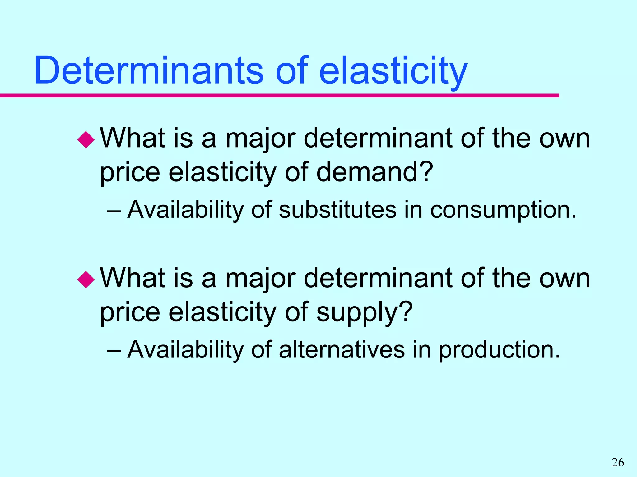 Elasticity Of Supply And Demand | PPTX