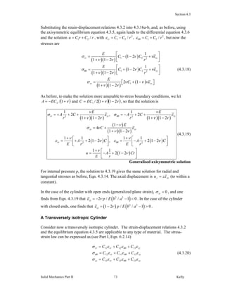 Elasticity polars 03_axisymmetric | PDF