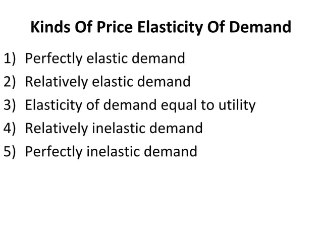 Elasticity of Demand and Supply | PPT