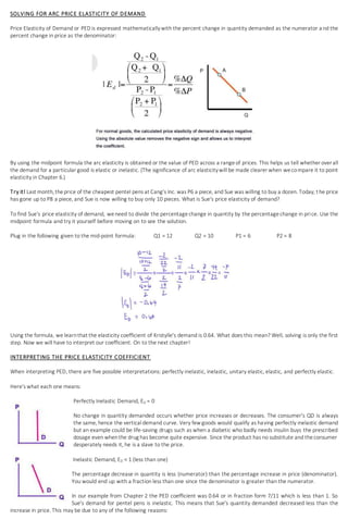 Price Elasticity of Demand | PDF