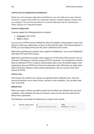 AWS- Elastic load balancing | PDF