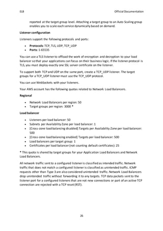 AWS- Elastic load balancing | PDF