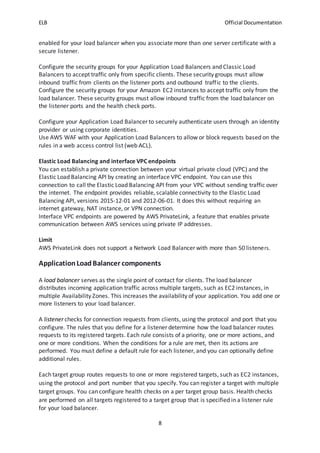 AWS- Elastic load balancing | PDF