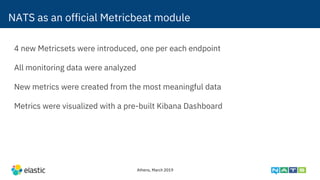 Monitoring the NATS messaging system at scale with Elastic Beats | PPTX