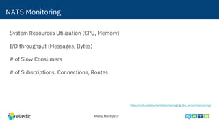 Monitoring the NATS messaging system at scale with Elastic Beats | PPT